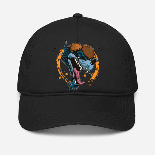 WOLF BASEBALL CAP Color Bottle Green White Black – dmonkeyfamily