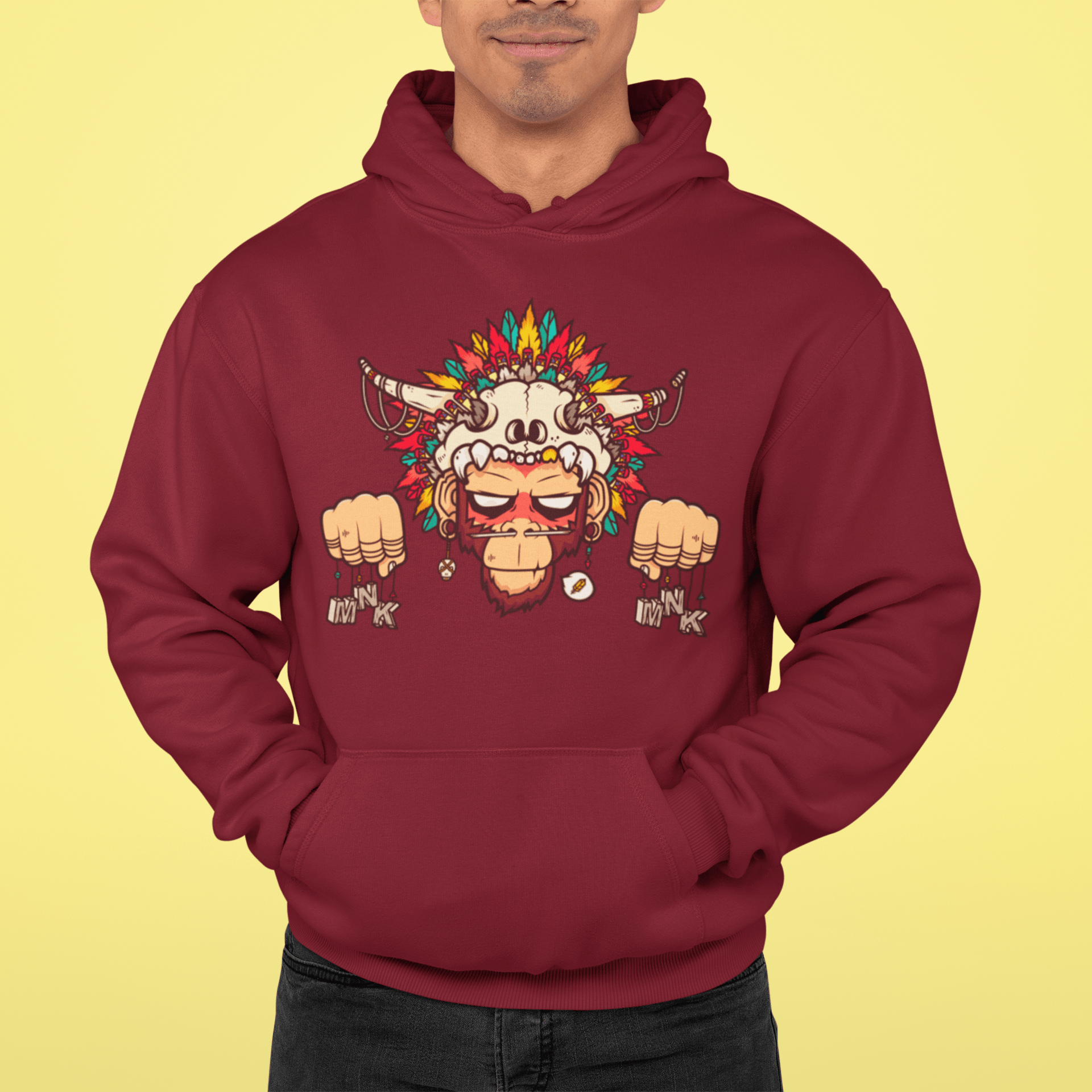 MONKEY TRIBE Color Maroon – dmonkeyfamily